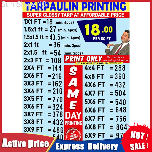 TARPAULIN PRINTING (HIGH QUALITY) | Lazada PH