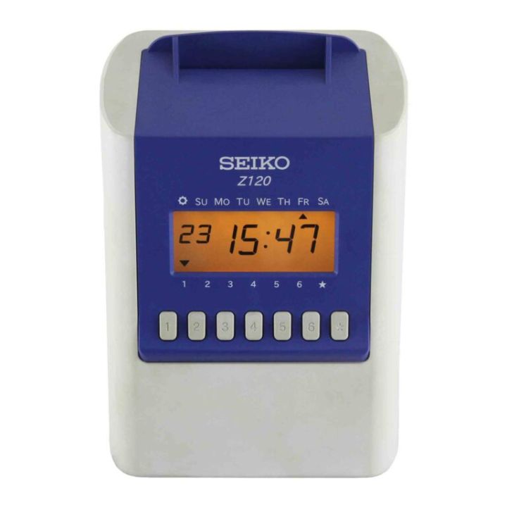 SEIKO เครื่องตอกบัตร Z-120 หน้าจอระบบดิจิตอล LED Back Light | Lazada.co.th