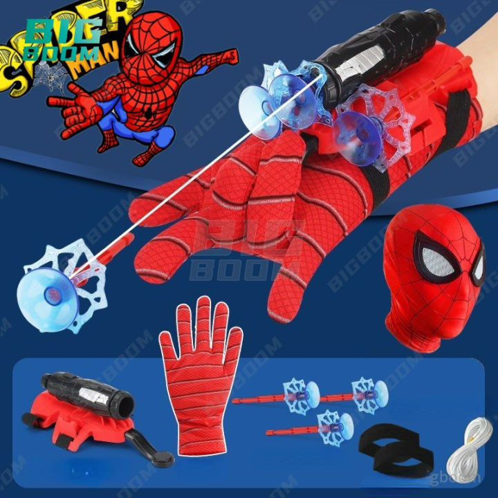 Spiderman Web Launcher Glove Toys Wrist Transmitter For Kids Cosplay ...