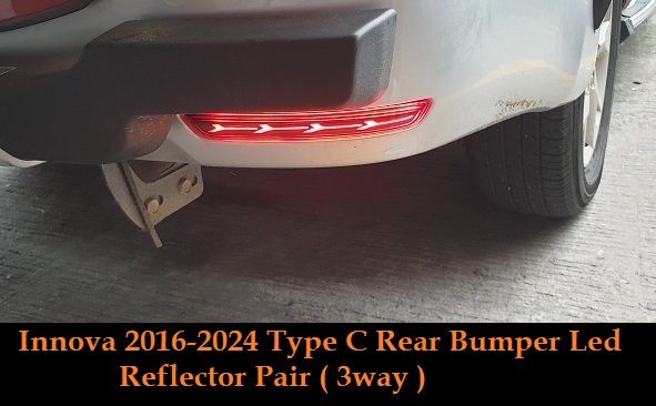 Toyota Innova 2016 to 2024 Type A, Type B, Type C Rear Bumper Led ...