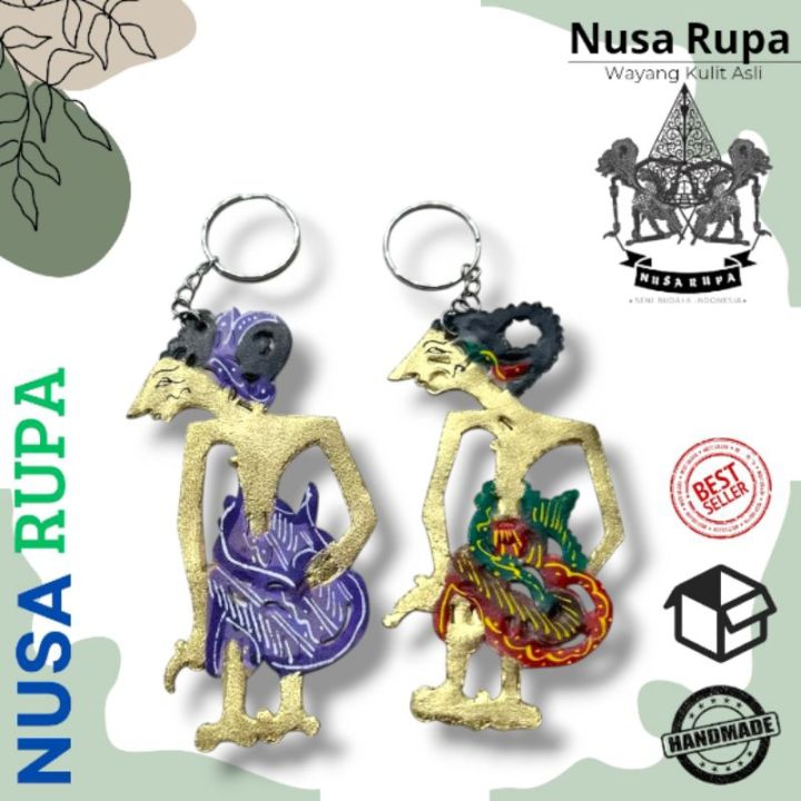 Souvenir gantungan kunci wayang kulit 1 kodi (isi 20 pcs) oleh - oleh khas Jogja Indonesia ...
