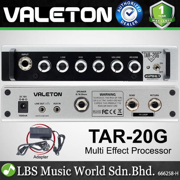 Valeton Asphalt TAR-20G 20W Mini Electric Guitar Amplifier Head with ...