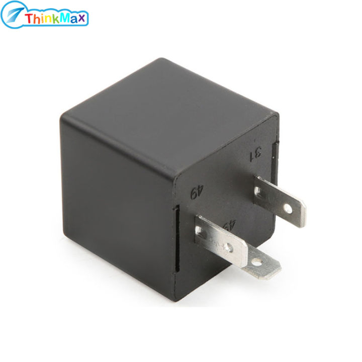 3 Pin Electronic Led Adjustable Flasher Relay With Connecting Wire 12V ...