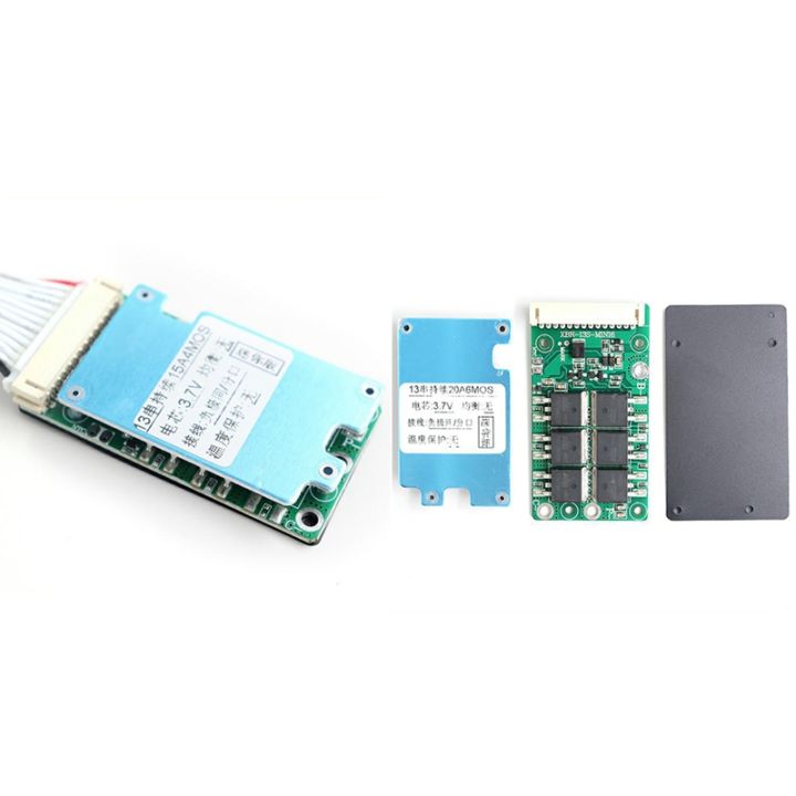 (BGIC) BMS 13S 48V Li-Ion Lithium 18650 Battery Pack Balancer Charge Board Equalizer Common ...