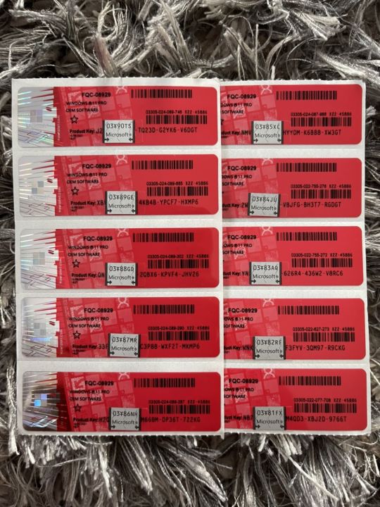 Windows 11 Pro OEM คีย์ Sticker แท้ | Lazada.co.th