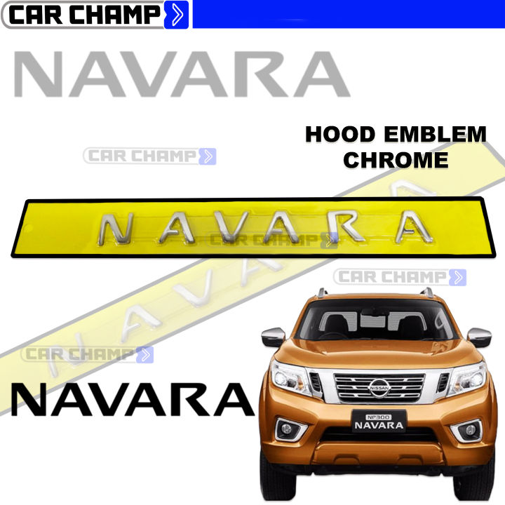 Nissan Navara 2016 to 2020 Hood Emblem Chrome 2017 2018 2019 2020 2021 ...