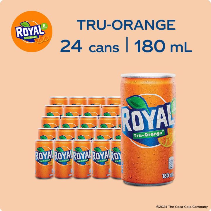 Royal Tru-Orange Taste Mini Cans 180ml - Pack of 24 | Lazada PH