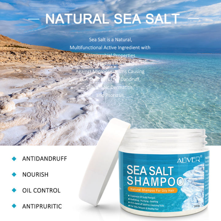 Sea Salt Shampoo SEASALT scalp deep cleansing moisturizing dandruff oil ...