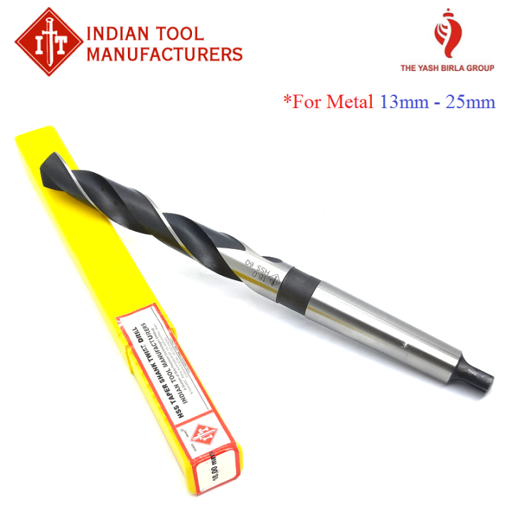 ITM (13mm-25mm) HSS Taper Shank Metal Drill Bit I78 | Lazada