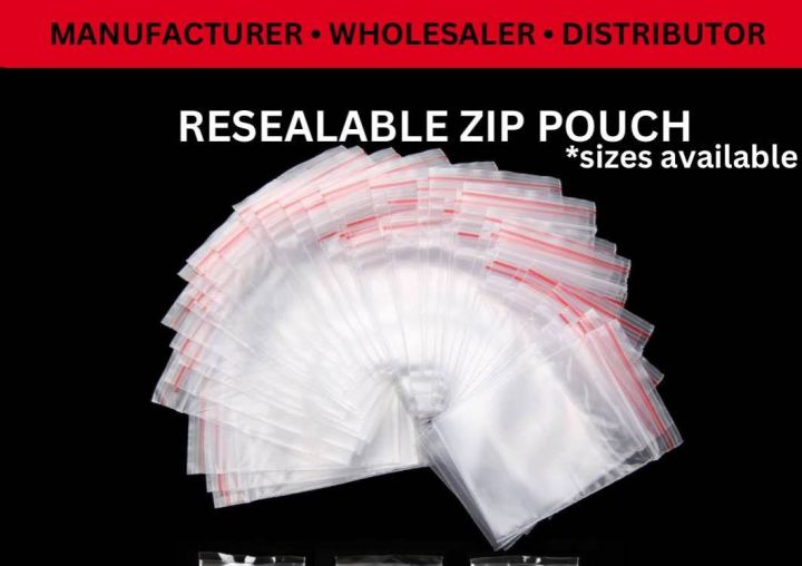 RESEALABLE PLASTIC BAG (ZIPPY) (100PCS/PACK) | Lazada PH