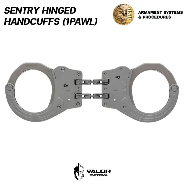 ASP - Sentry Hinged Handcuffs กุญแจมือ ตำรวจ ล็อคแบบสเตนเลส | Lazada.co.th