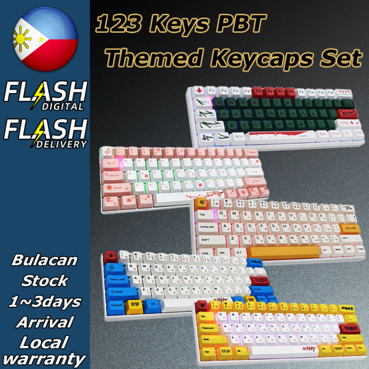 123 Keys Themed Keycaps Set For Mechanical Keyboard Sublimation PBT OEM ...