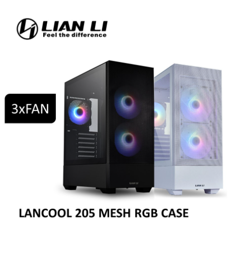 # LIAN LI LANCOOL 205 MESH - Mid Tower T.G Chassis with ARGB Fan ...