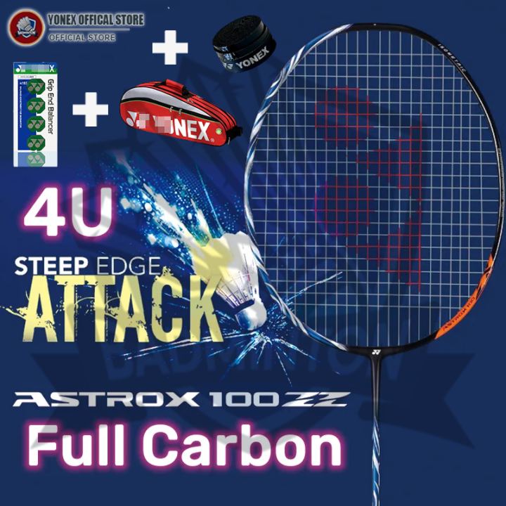 YONEX ASTROX 100ZZ 4-Piece Set Badminton Racket Full Carbon Single 28 ...