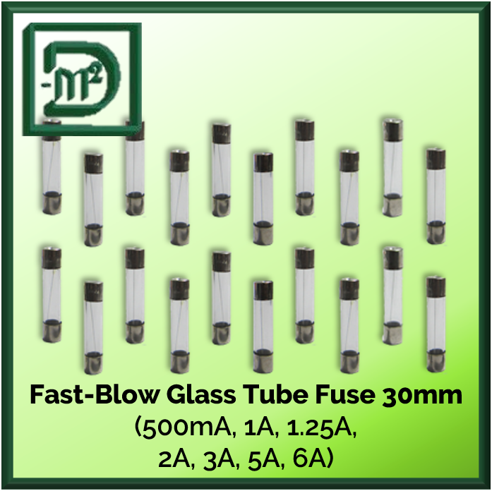 Glass Fuse Tube 30mm 500mA to 6A (100pcs) | Lazada PH