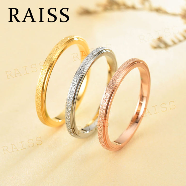 RAISS [Three Colors] Gold Silver Rose Gold Titanium Steel Stainless ...