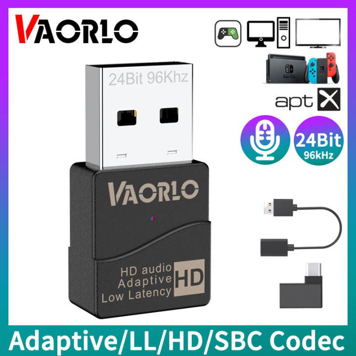 Original VAORLO KB8P KB9P QCC3040 24Bit USB Bluetooth 5.2เครื่องส่งสัญญาณ AptX Adaptive HD LL ...