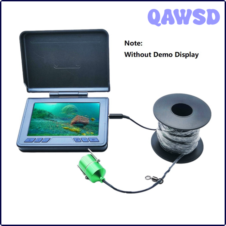 QAWSD การมองเห็นได้ในเวลากลางคืนกล้องจับปลาใต้น้ำเหยื่อล่อปลา IP68 6LED ...