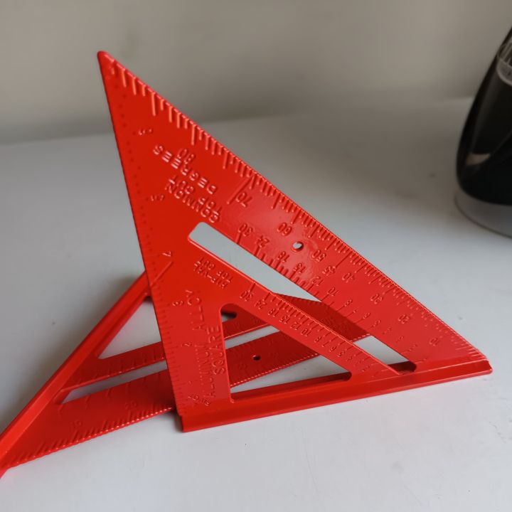 BAHAN BESI Penggaris Siku Multifungsi Sudut 90 Derajat Mistar Triangle ...