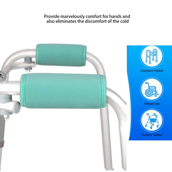 Walker Handle Pad Easy To Detach 2pcs Wheelchair Armrest Covers for ...