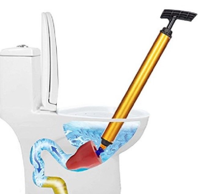 Inflator Air Pump Plunger Toilet Sink Drain Pipe Clog Cleaner Remover ...