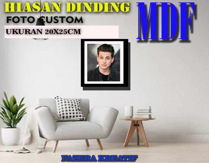 Cetak Foto Custom List Putih Hitam Bingkai MDF Ukuran 20x25cm | Lazada ...