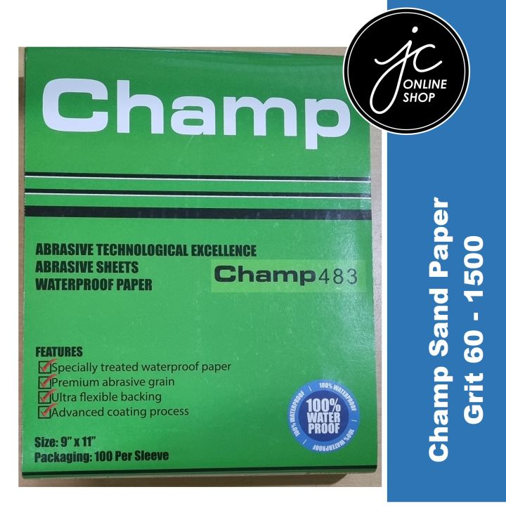 Champ Sandpaper Waterproof Abrasive premium quality original sand paper ...
