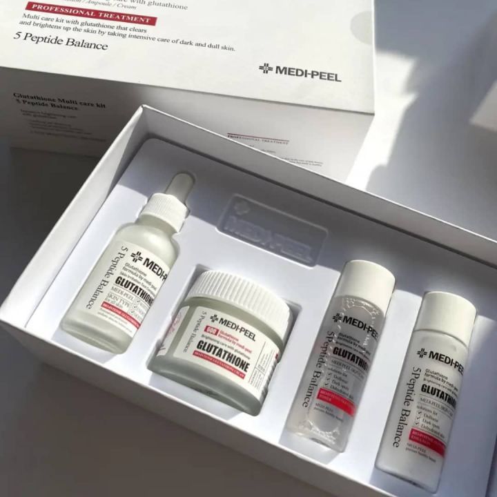 【现货】Medipeel Glutathione Multi Care Kit 谷胱甘肽美白4件套 | Lazada