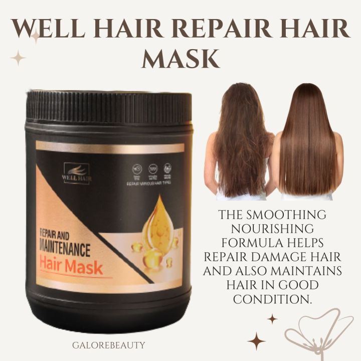 WELL HAIR Hair Mask Maintenance Hair Care Good For Dry Frizzy 1000g ...