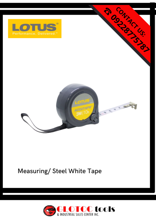 LOTUS Measuring/ Steel White Tape | Lazada PH