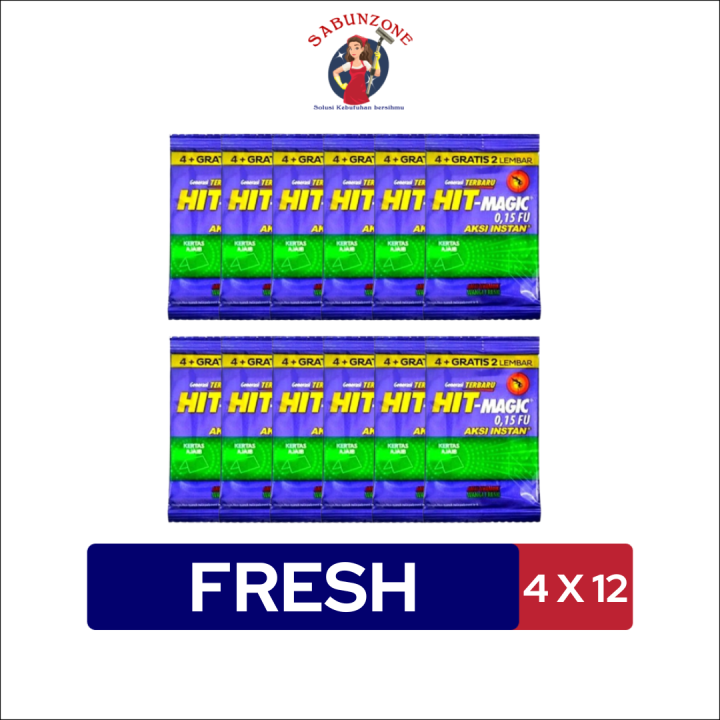 Paket Murah Hit Magic Sachet Isi 4 Fresh Obat Nyamuk Bakar x12 Pcs ...