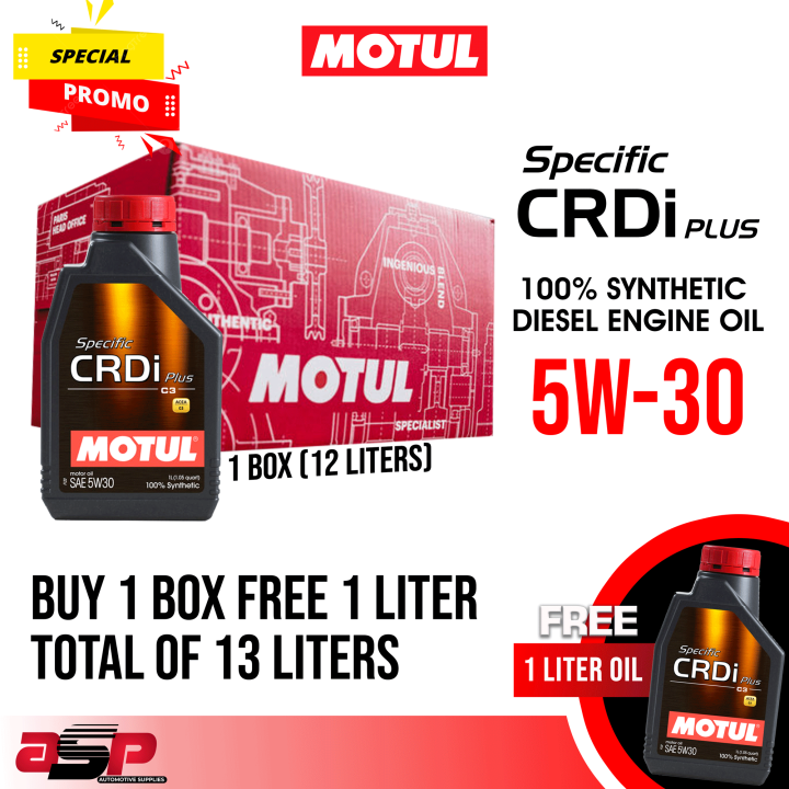 Motul Specific CRDI Plus 5W30 Fully Synthetic Diesel Oil 1 BOX / 12 ...
