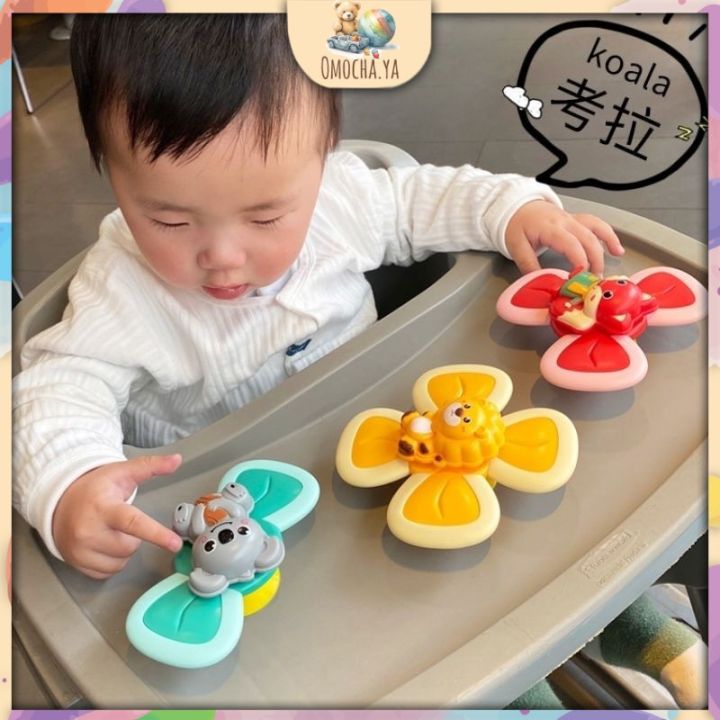 (3pcs) Baby Spinner Toy Kids Sound Safe Fidget Rattle Cute Animals ...