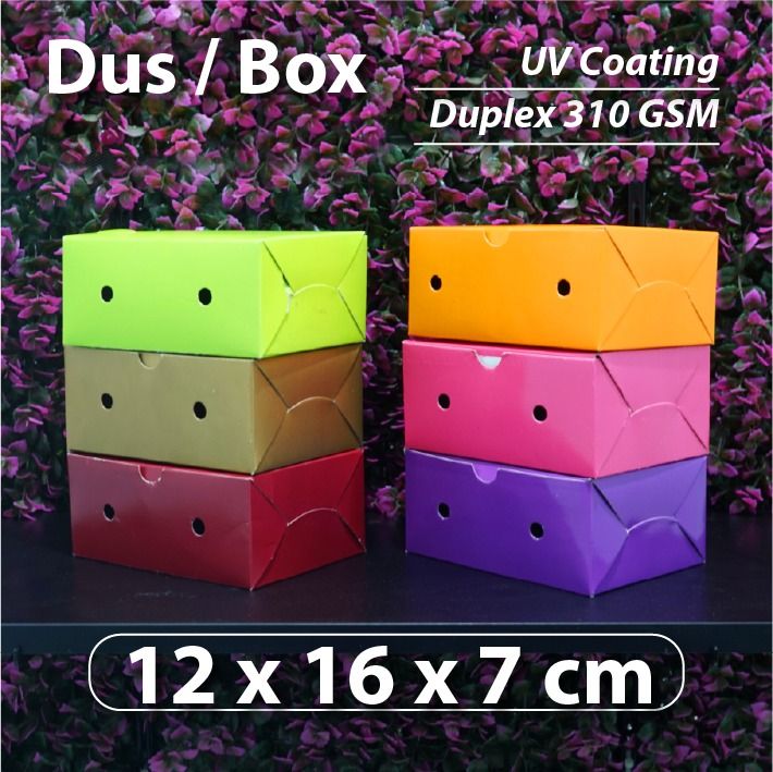 Dus Snack Warna 12 x 16 x 7 cm - Dus Kue - Snack Box - Warna Warni ...