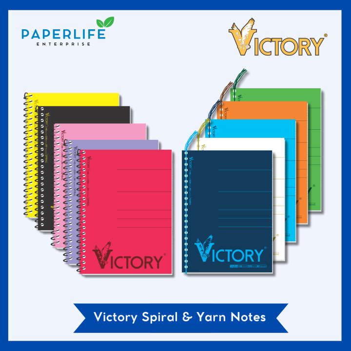 VICTORY NOTEBOOK Spiral & Yarn 80 leaves 10pcs/pack | Lazada PH