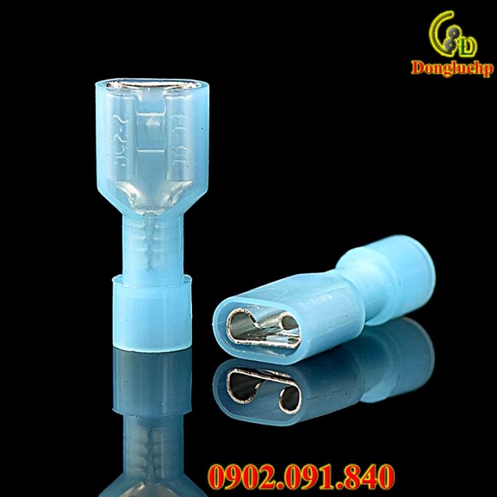 Đầu cos ghim dẹp đực cái bằng đồng 50cái hoặc 25cặp, cốt cắm tụ ắc quy ...