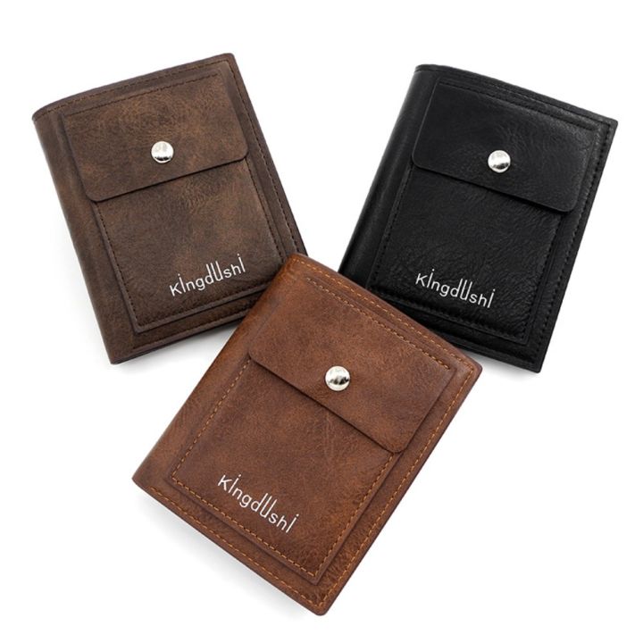 FUYONG กันน้ำกันน้ำได้ กระเป๋าพับ3ทบ หลายตำแหน่ง นุ่มนุ่มๆ กระเป๋าหนัง ...