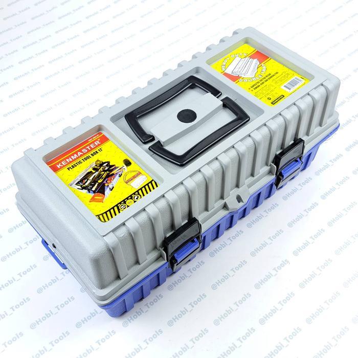 KENMASTER PLASTIC TOOLBOX 3 SUSUN 17" - TOOLKIT PLASTIK ALAT PERKAKAS ...