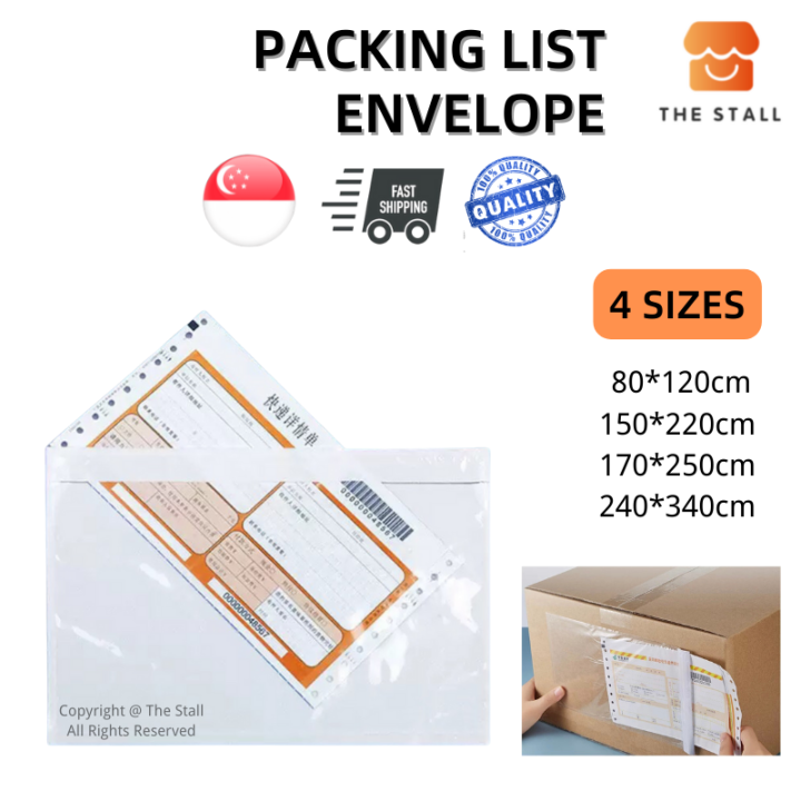 Packing List Envelope / Adhesive Consignment Note Pouch / Carton Box ...