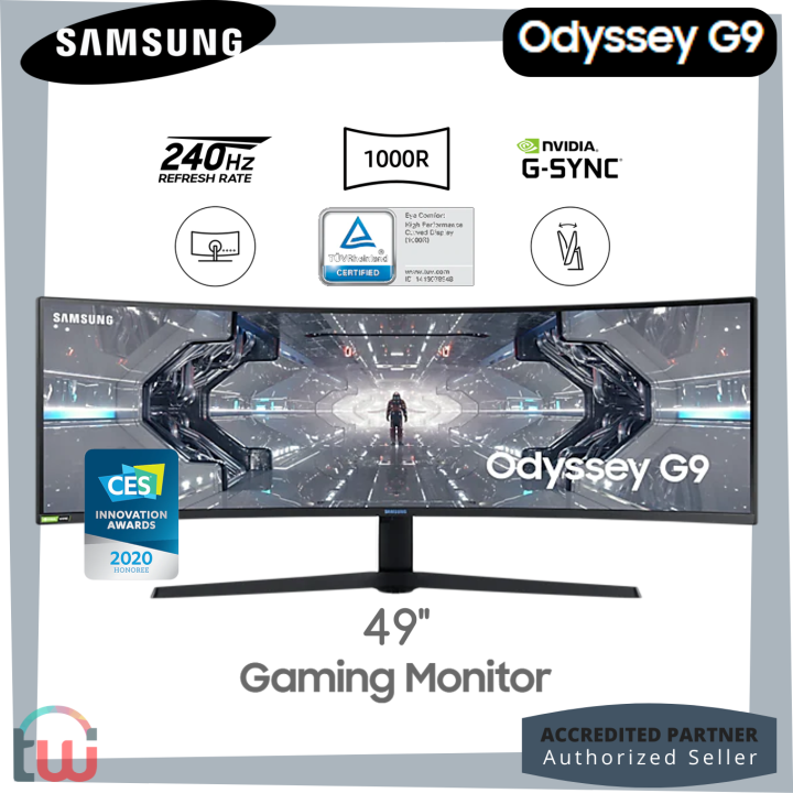 SAMSUNG GAMING MONITOR 49" ODYSSEY G9 Supreme 1000R CURVED 240Hz G-Sync ...