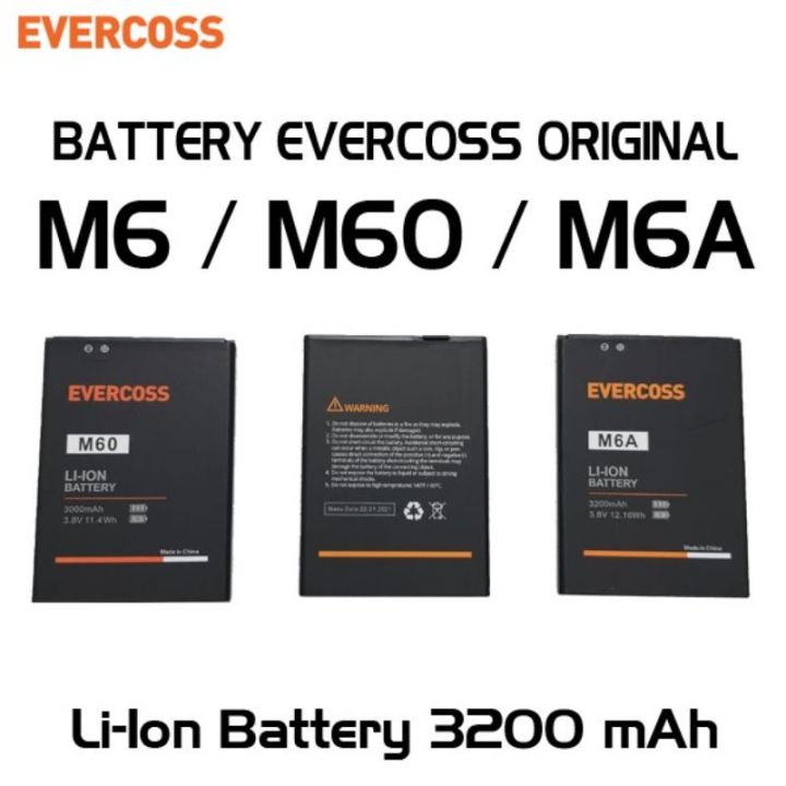 BISA COD BATERAI EVERCOSS M6 // M60 // M6A // U6C BISA BAYAR DITEMPAT ...