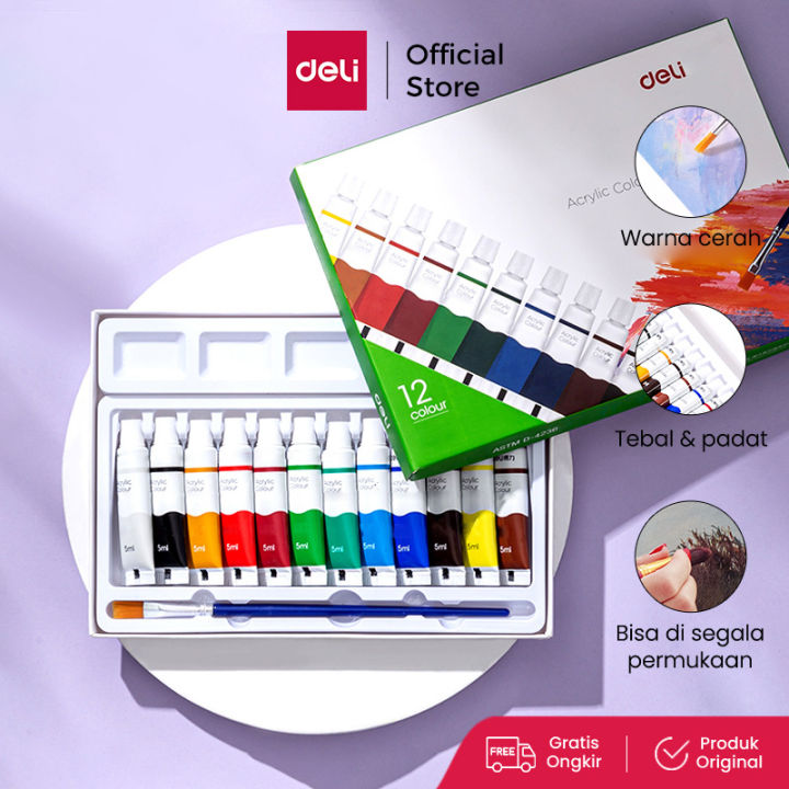 Deli Watercolor Paint Paper / Kertas Gambar Canvas Watercolor 4K/8K/16K/32K 20 Lembar Kertas ...