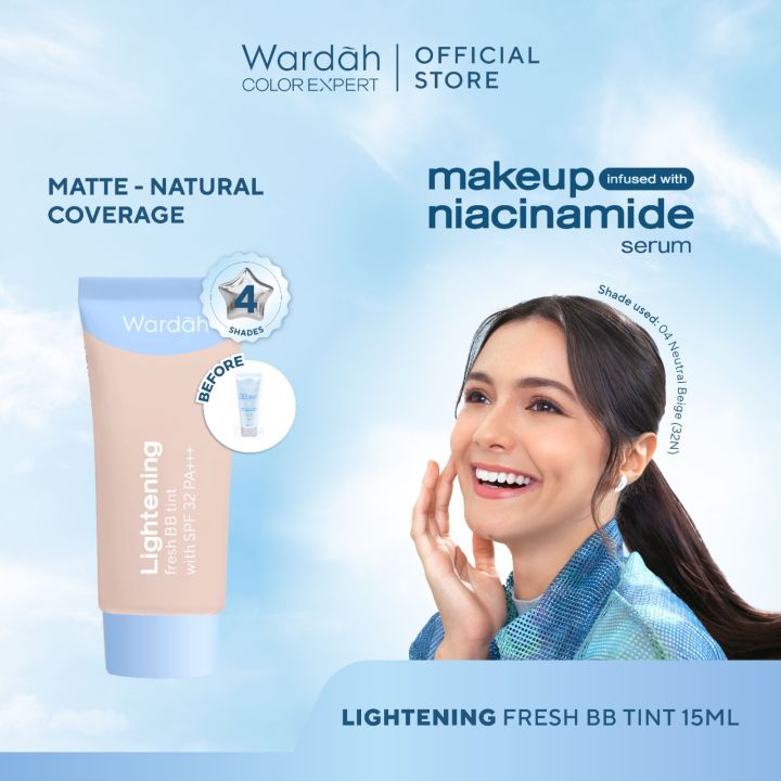 WARDAH Lightening Fresh BB Tint 15ml - Base Makeup Super Ringan yang Diformulasikan dengan SPF ...