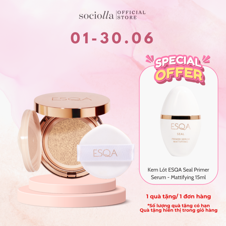 Phấn Nước Trang Điểm Chống Nắng ESQA Flawless Cushion Serum SPF 50+ PA ...