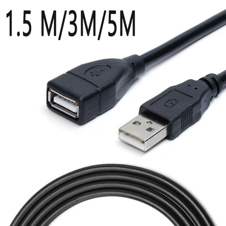 USB 2.0 Cable Extender Cord Wire Super Speed Data Sync Extension Cable ...