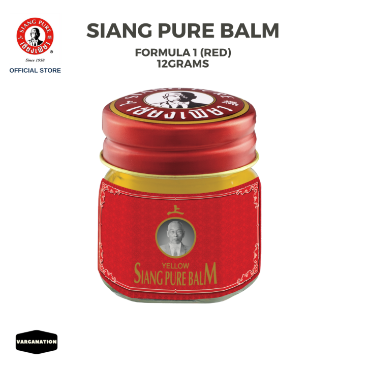 SIANG PURE BALM 12ML RED BOX, SOOTHING SCENT, AUTHENTIC, WORLD FAMOUS ...