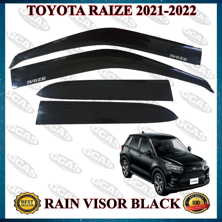 2021-2024 Toyota Raize Rain Visor Black, Rain Gutter, Window Visor ...