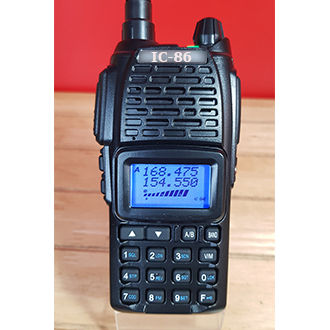 วิทยุสื่อสาร IC 86 สีดำ รองรับย่านความถี่ 136-174/400-580 MHz. แรงทะลุ ...