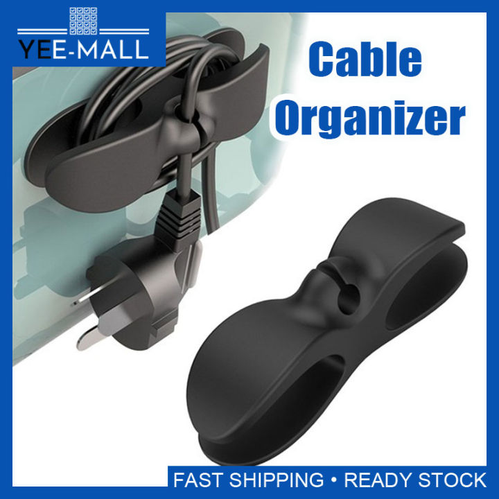 Cable Organizer Wire Winder Soft Silicone USB Kitchen Appliances Kabel ...