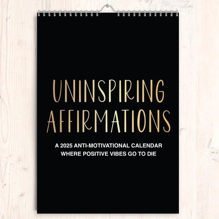 #2025 Year Negative Satire Calendar 2025 Demotivational Sarcastic Wall ...